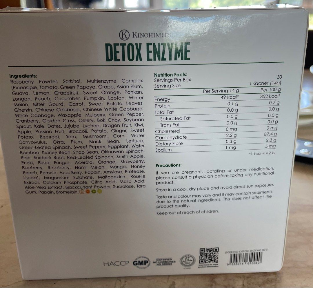Kinohimitsu Detox Enzyme (20 sachets), Health & Nutrition, Health ...