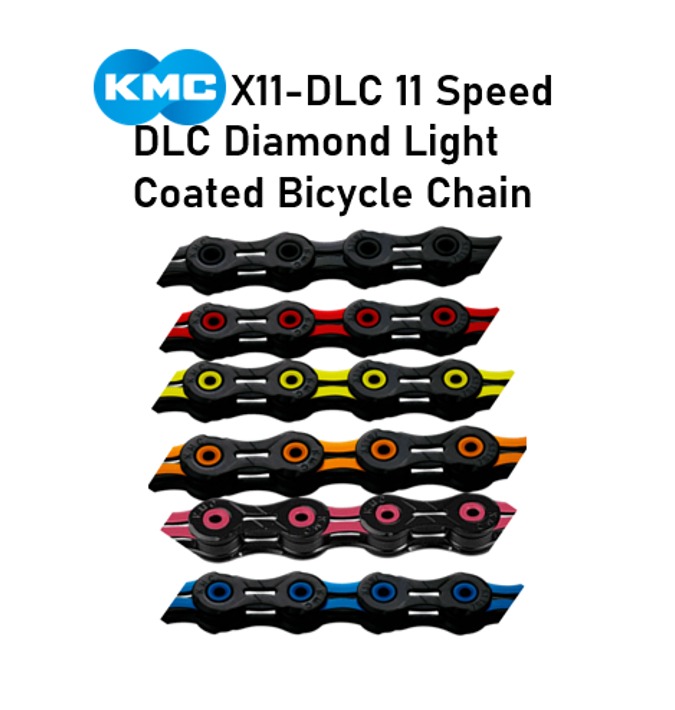 KMC X11-DLC 11 Speed DLC Diamond Light Coated Bicycle Bike Chain ...