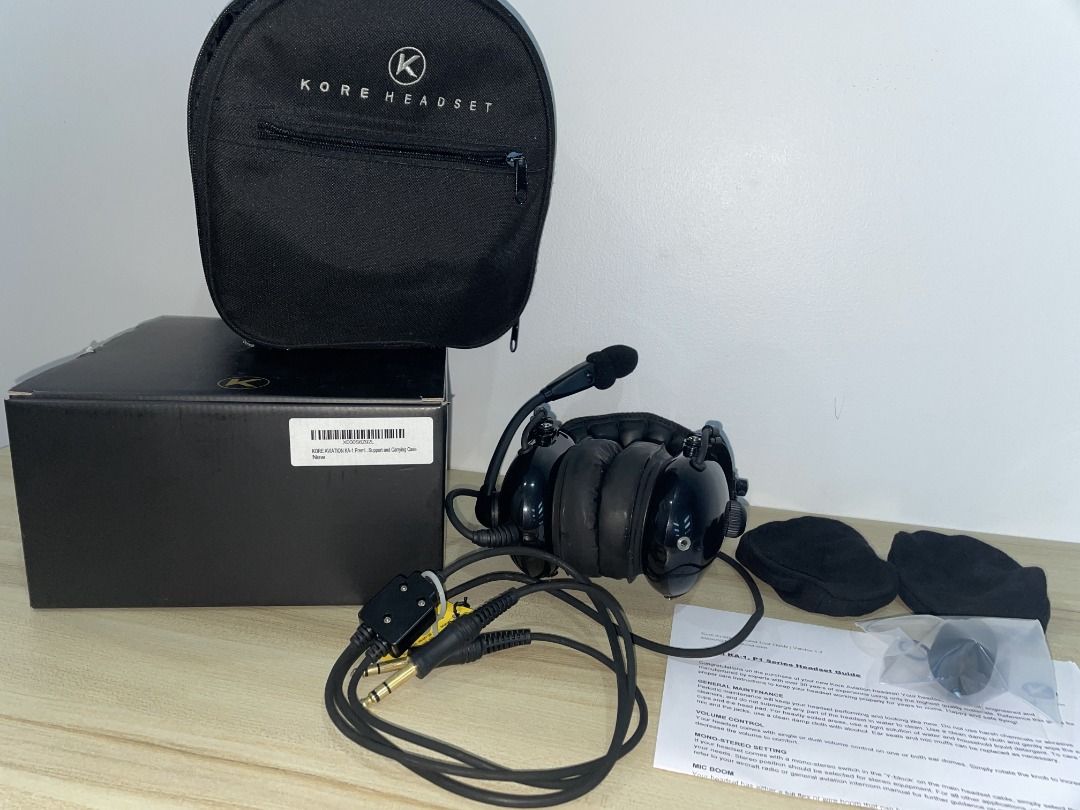 KORE AVIATION KA-1 General Aviation Headset for Pilots | Mono and ...