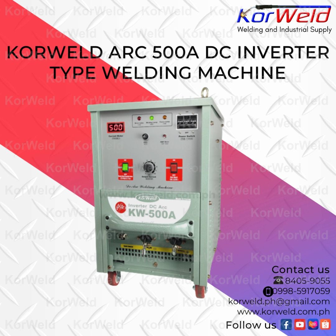 KORWELD ARC 500A DC INVERTER TYPE WELDING MACHINE, Commercial ...