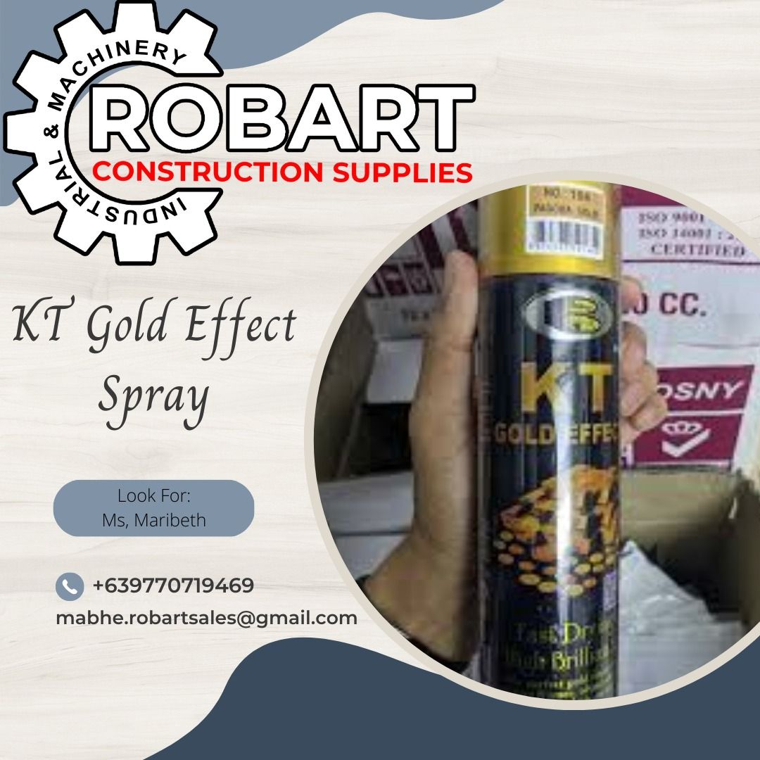 KT Gold Effect Spray, Commercial & Industrial, Construction Tools ...