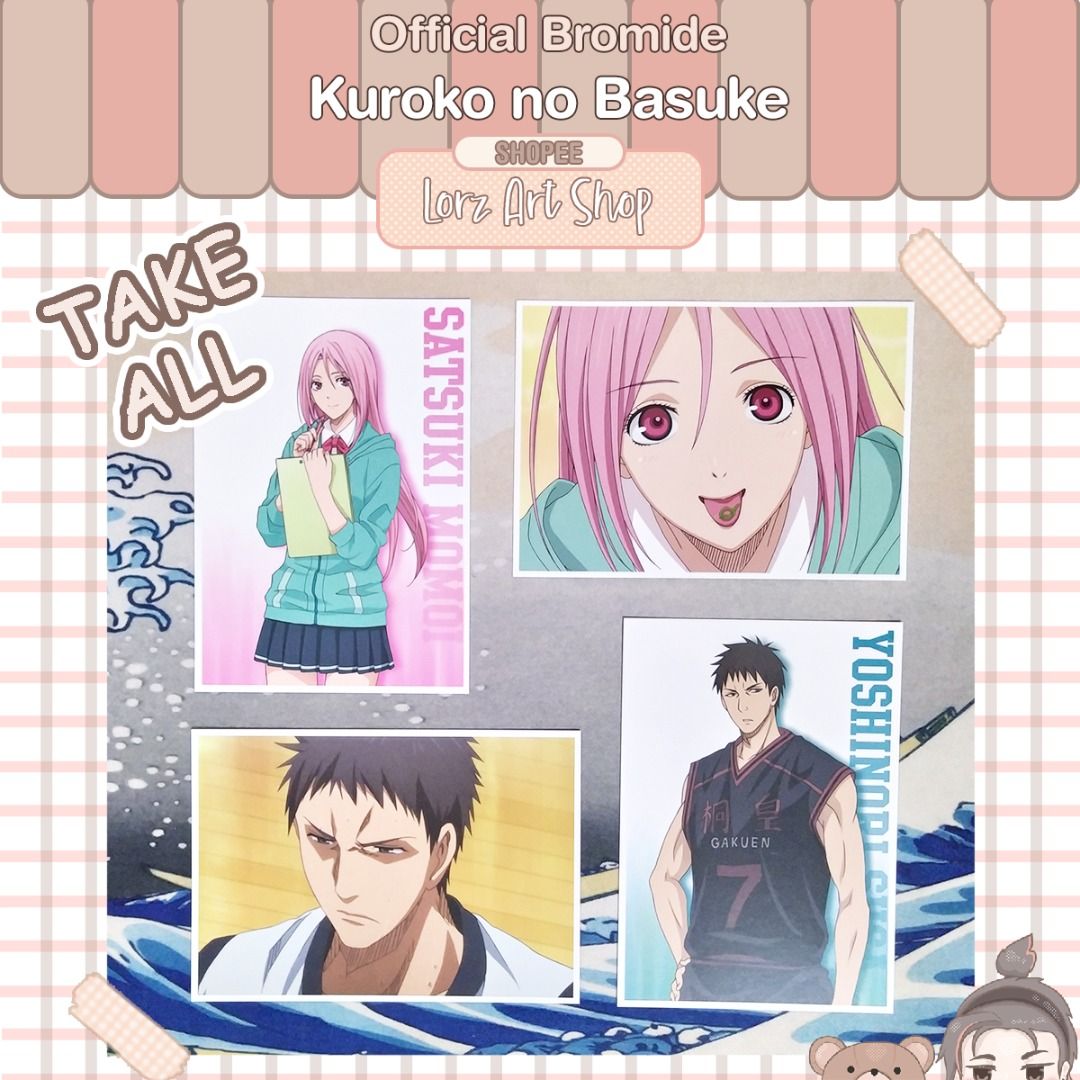 Kuroko No Basuke Bromide Set of 4 | Kuroko's Basketball | Satsuki Momoi Touou Academy on Carousell