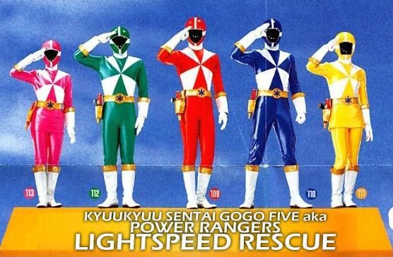 Kyuukyuu Sentai GoGo Five @ Power Rangers Lightspeed Rescue Bath Towel ...