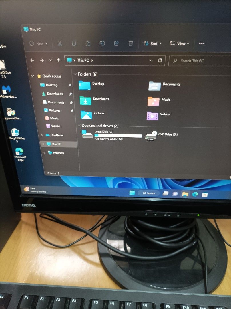 Lenovo Windows 11 Pro version 22H2 Desktop Set with 19" Monitor, 電腦＆科技 ...