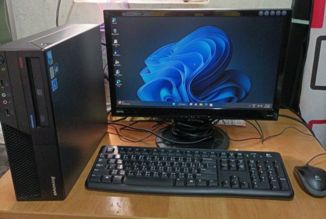 Lenovo Windows 11 Pro version 22H2 Desktop Set with 19" Monitor, 電腦＆科技 ...