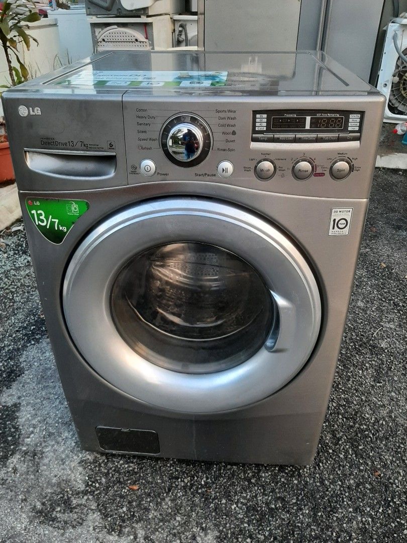 LG inveter 2 in one front lod, TV & Home Appliances, Washing Machines ...