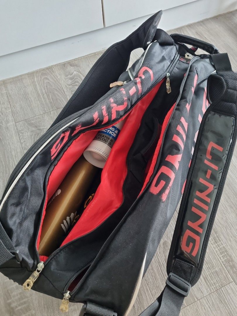 Li Ning Badminton Bag, Sports Equipment, Sports & Games, Racket & Ball ...