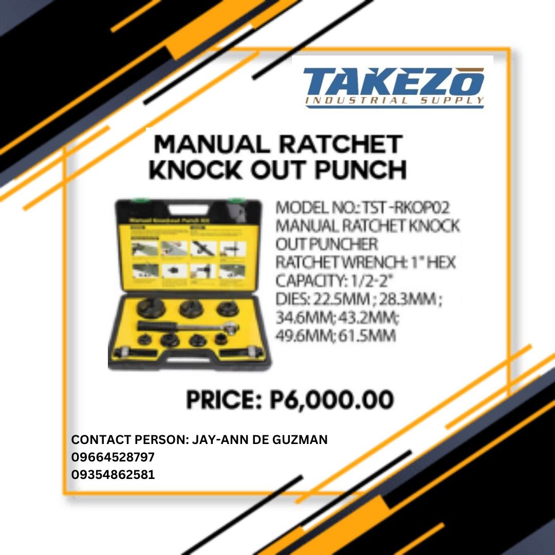 MANUAL RATCHET KNOCKOUT PUNCH, Commercial & Industrial, Construction ...