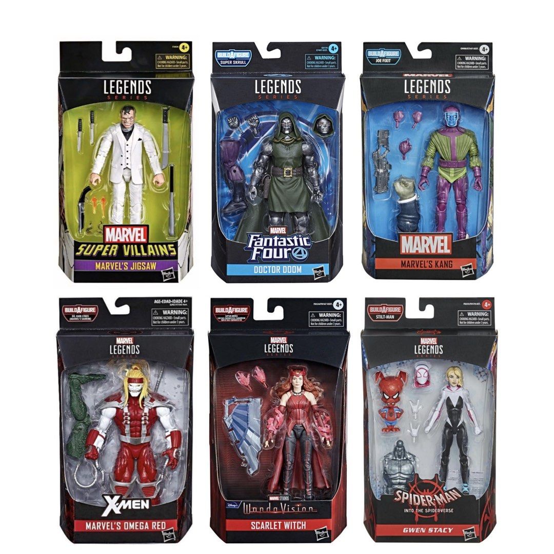 Marvel Legends: Jigsaw + Dr Doom + Kang + Omega Red + Scarlet Witch ...