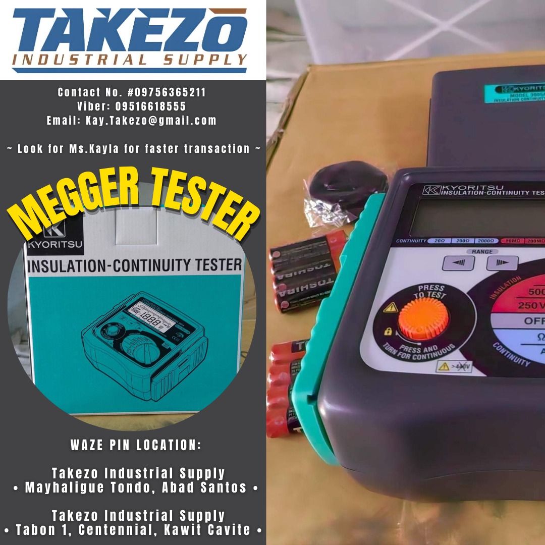 MEGGER TESTER, Commercial & Industrial, Construction Tools & Equipment ...
