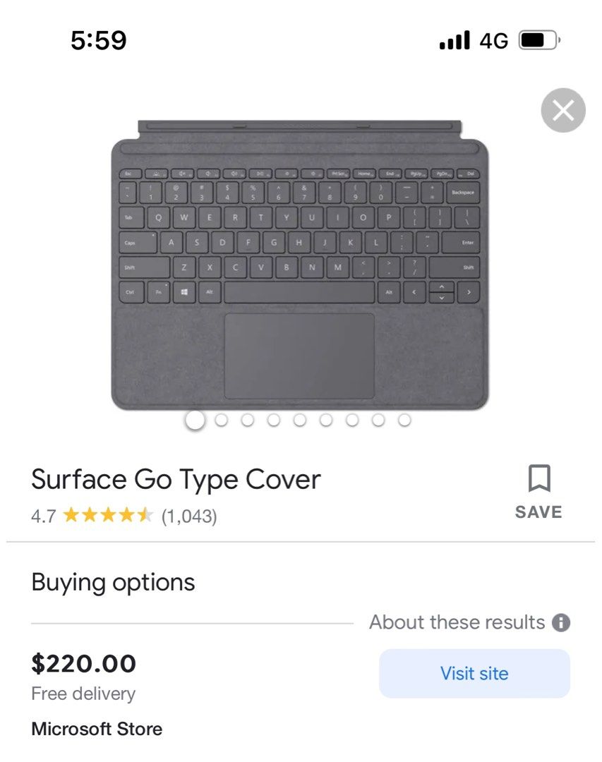 MICROSOFT SURFACE GO 2 64GB with surface keyboard, Computers & Tech ...