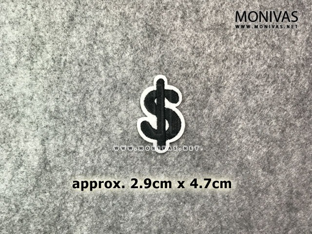 Money Dollar Sign Iron On Patch DIY Embroidery Badge Decorations ...