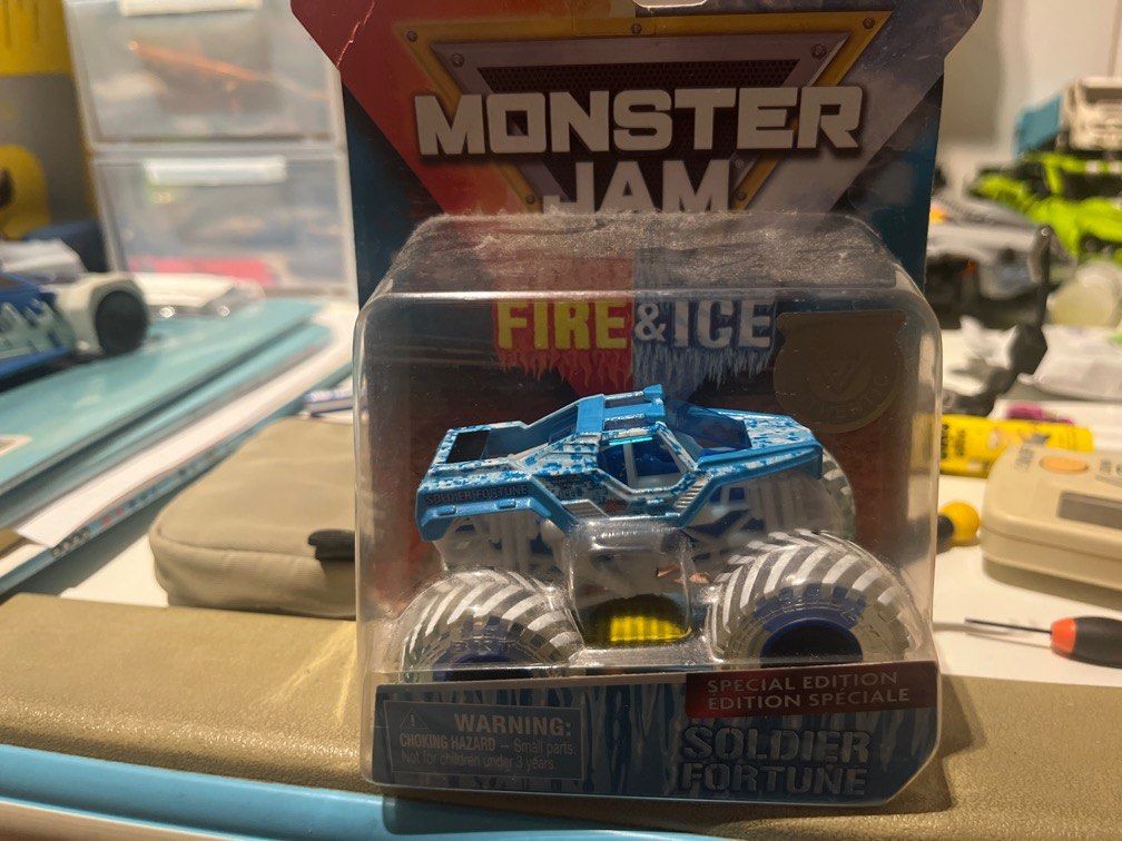 Monster Jam fire and ice soldier fortune, Hobbies & Toys, Toys & Games ...