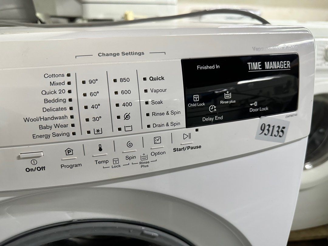 MUST BUY! ELECTROLUX 7.5KG Front-Load Washing Machine EWF85743 (93135 ...