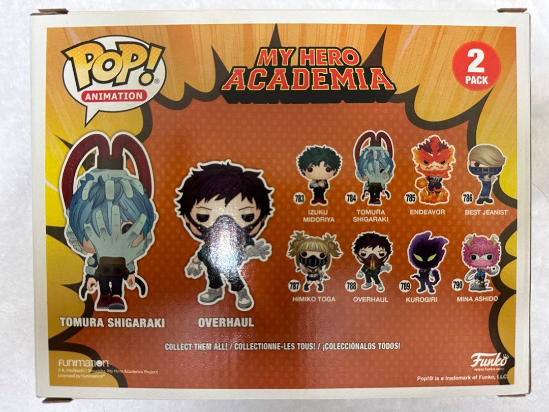 My Hero Academia Tomura Shigaraki and Overhaul Funko Pop! 2-Pack ...