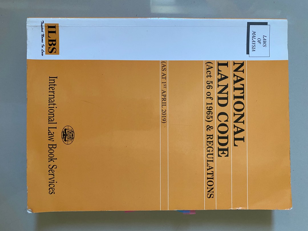 National Land Code (Act 56 of 1965) & Regulations, Hobbies & Toys ...