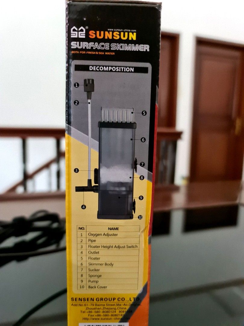 New Sunsun Freshwater / Seawater Aquarium Surface Skimmer (For 1 ft to ...
