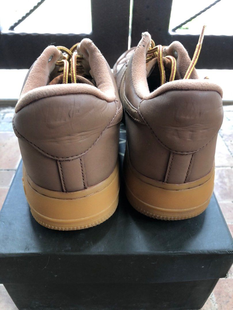 Nike Air Force 1 AF1 Low Flax Wheat Dark Mocha, Men's Fashion, Footwear ...