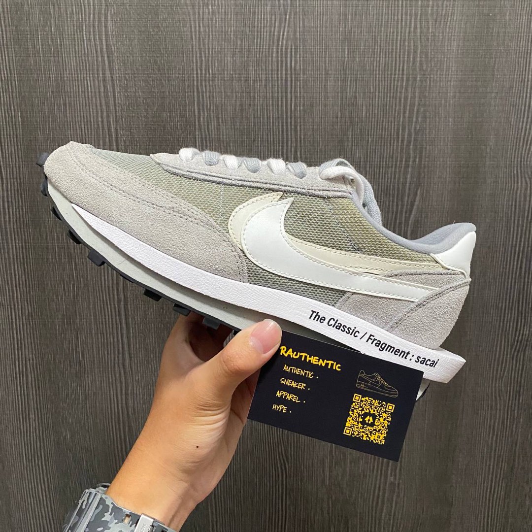 Nike LDV Waffle X Fragment Design X Sacai Grey, Men's Fashion, Footwear, Sneakers on Carousell