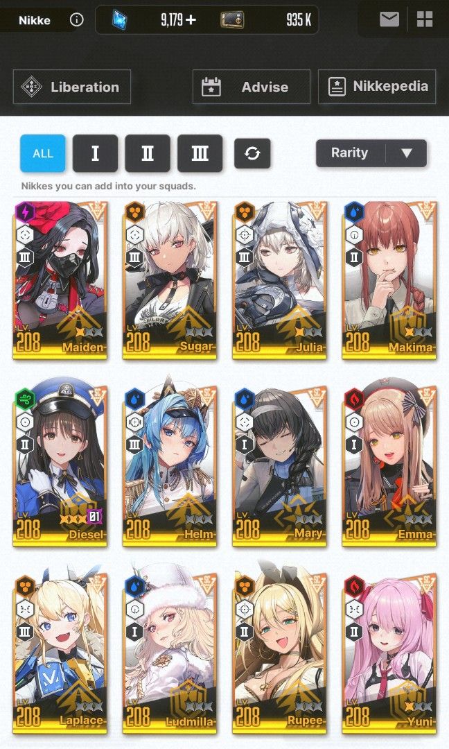 Nikke SEA account - LB3 Marian + GOD Team, Video Gaming, Video Games ...