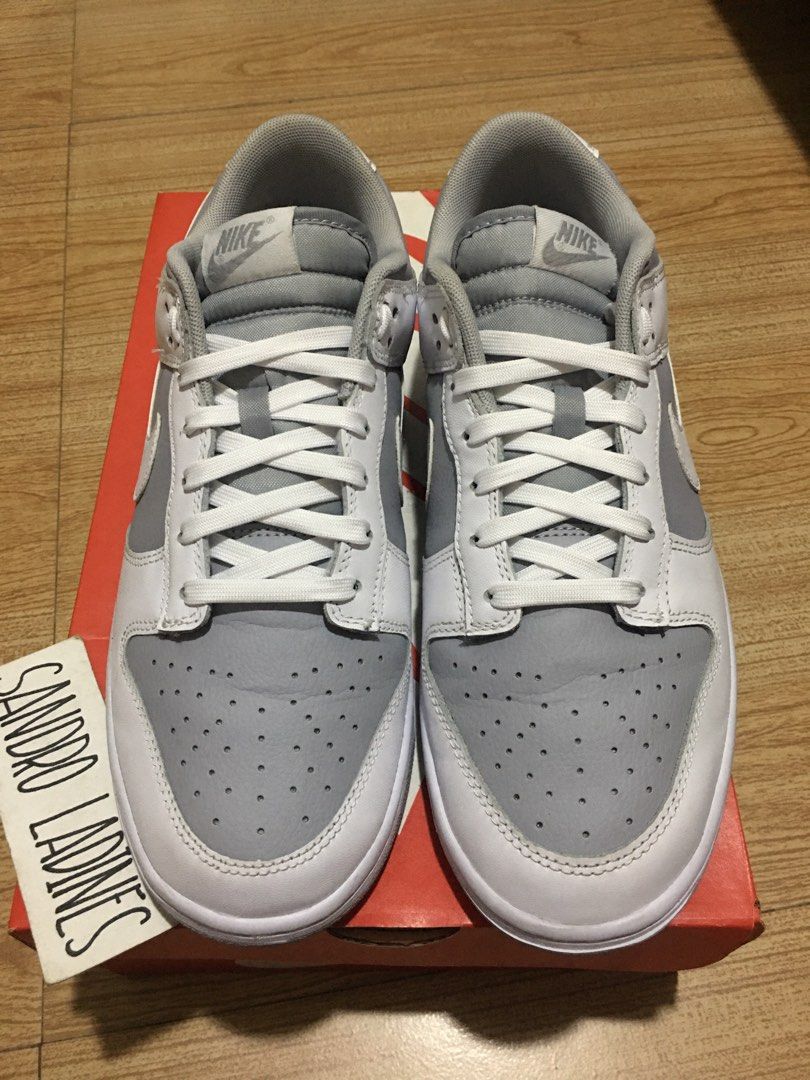 Nile Dunk Low White Grey Mens Fashion Footwear Sneakers On Carousell