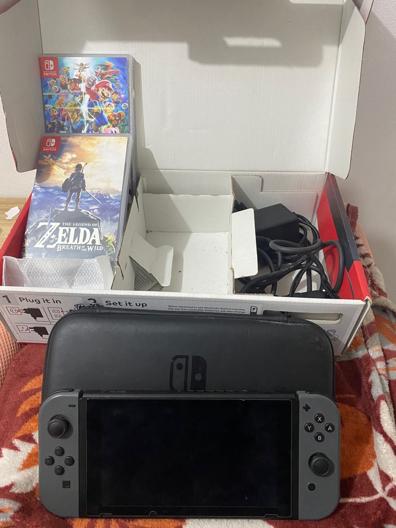 Nintendo Switch V2 (Gray), Video Gaming, Video Game Consoles, Nintendo ...