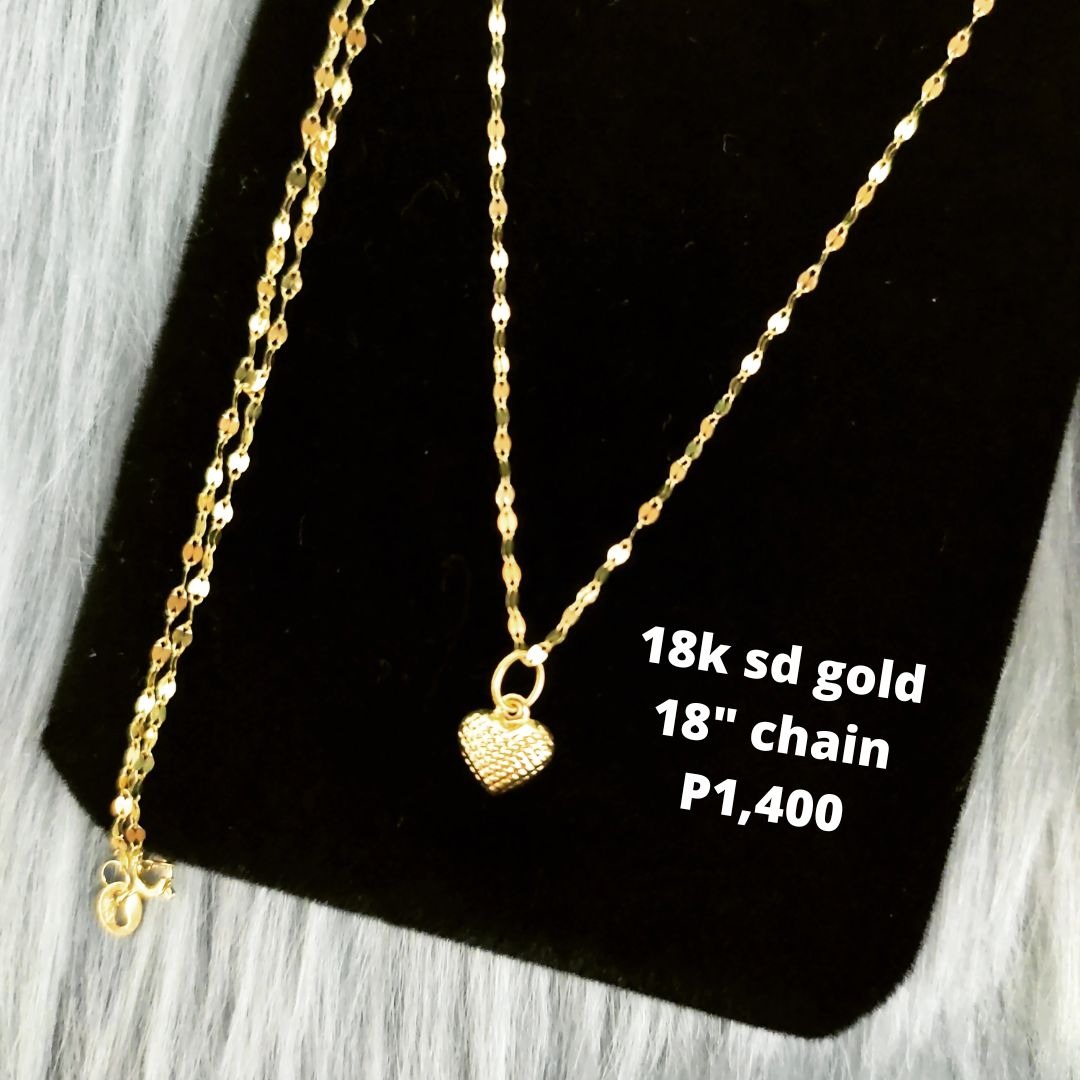 Pawnable 18k Saudi Gold Necklace - Heart Design on Carousell