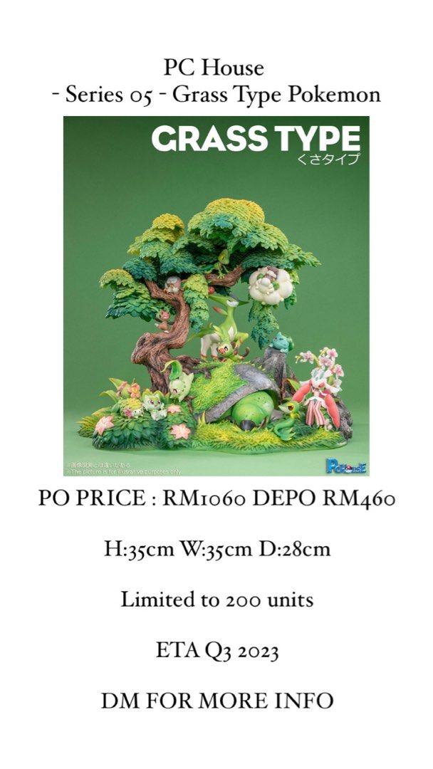 PC House - Series 05 - Grass Type Pokemon, Hobbies & Toys, Toys & Games ...