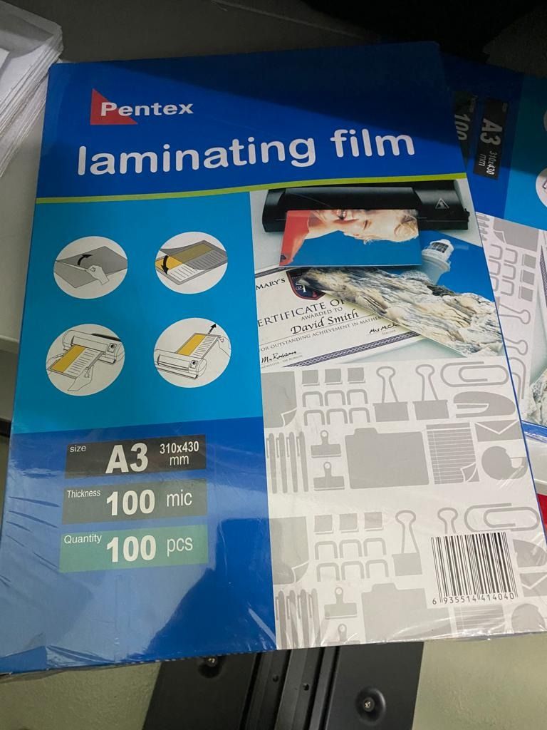 Pentex A3 Lamination Pouch 100'S, Hobbies & Toys, Stationery & Craft ...