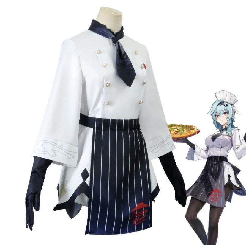 Po Genshin Amber Eula Genshin X Pizzahut Cosplay Womens Fashion