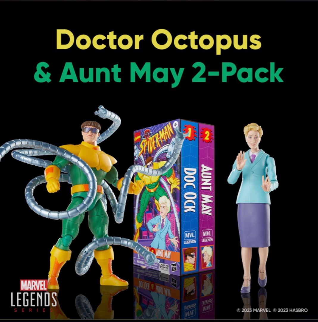[PO] Hasbro Marvel Legends Dr Oct and Aunt May, Hobbies & Toys, Toys ...