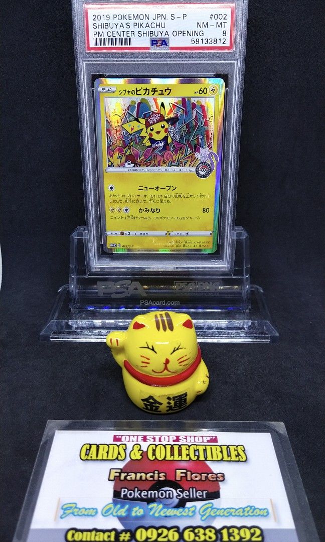 Pokemon JAPANESE GRADED Card - PSA 8: SHIBUYA'S PIKACHU #002 (POKEMON ...
