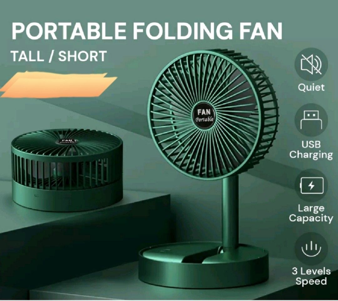 Portable Mini Folding Table Fan, TV & Home Appliances, Other Home ...