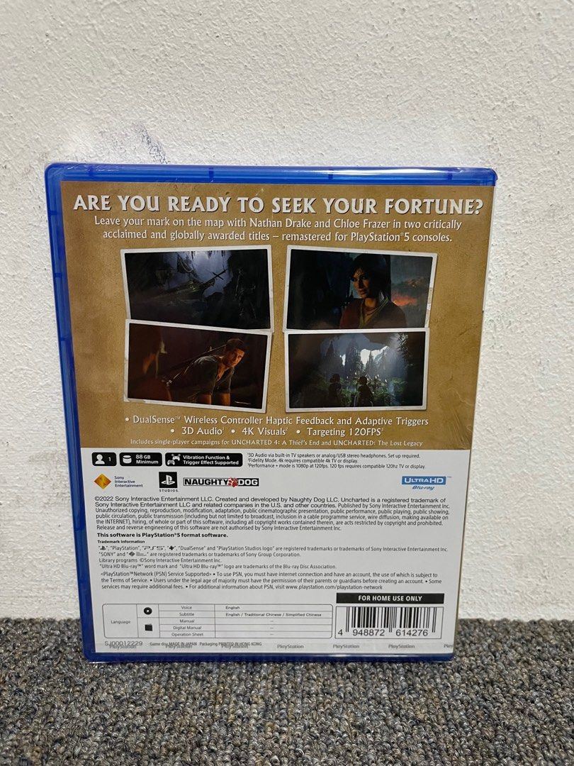 PS5 Uncharted Legacy Of Thieves Collection, Video Gaming, Video Games ...