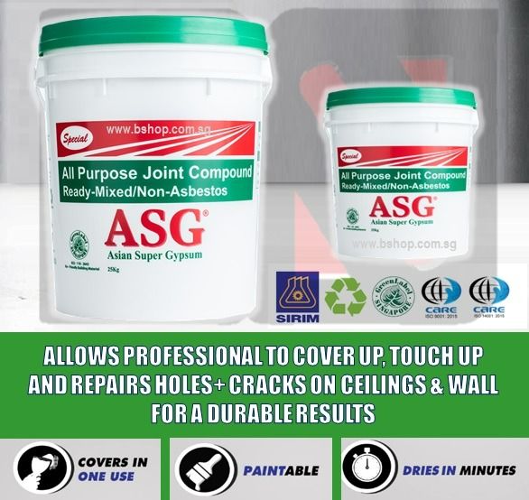 READY-MIXED WALL PUTTY/ MULTI PURPOSE READY-MIXED JOINT COMPOUND 28KG ...