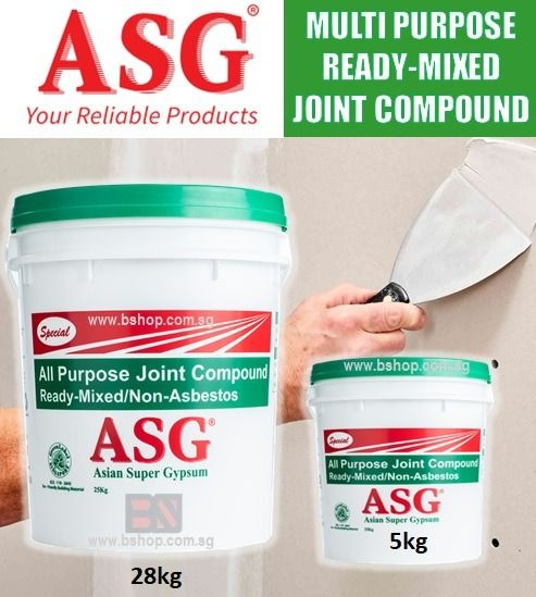 READY-MIXED WALL PUTTY/ MULTI PURPOSE READY-MIXED JOINT COMPOUND 28KG/5KG, Furniture & Home ...