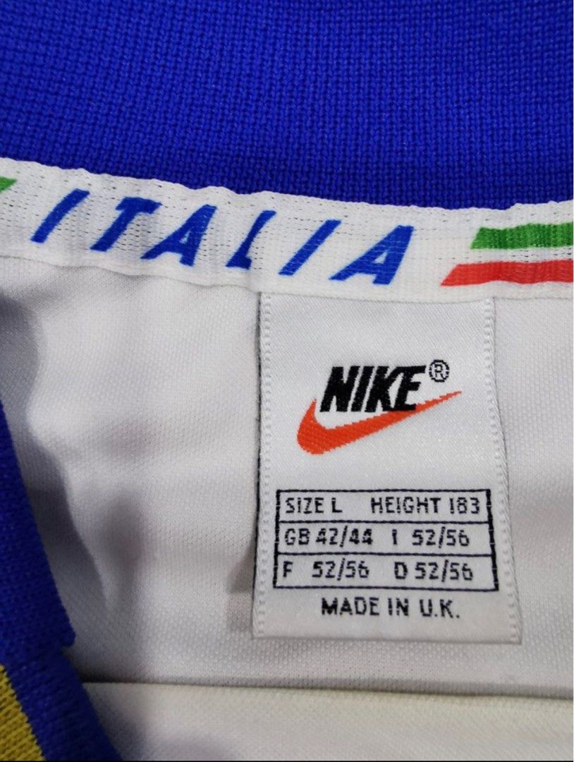 Roberto Baggio Italy 1996 Away soccer/football jersey/kit rare/retro ...