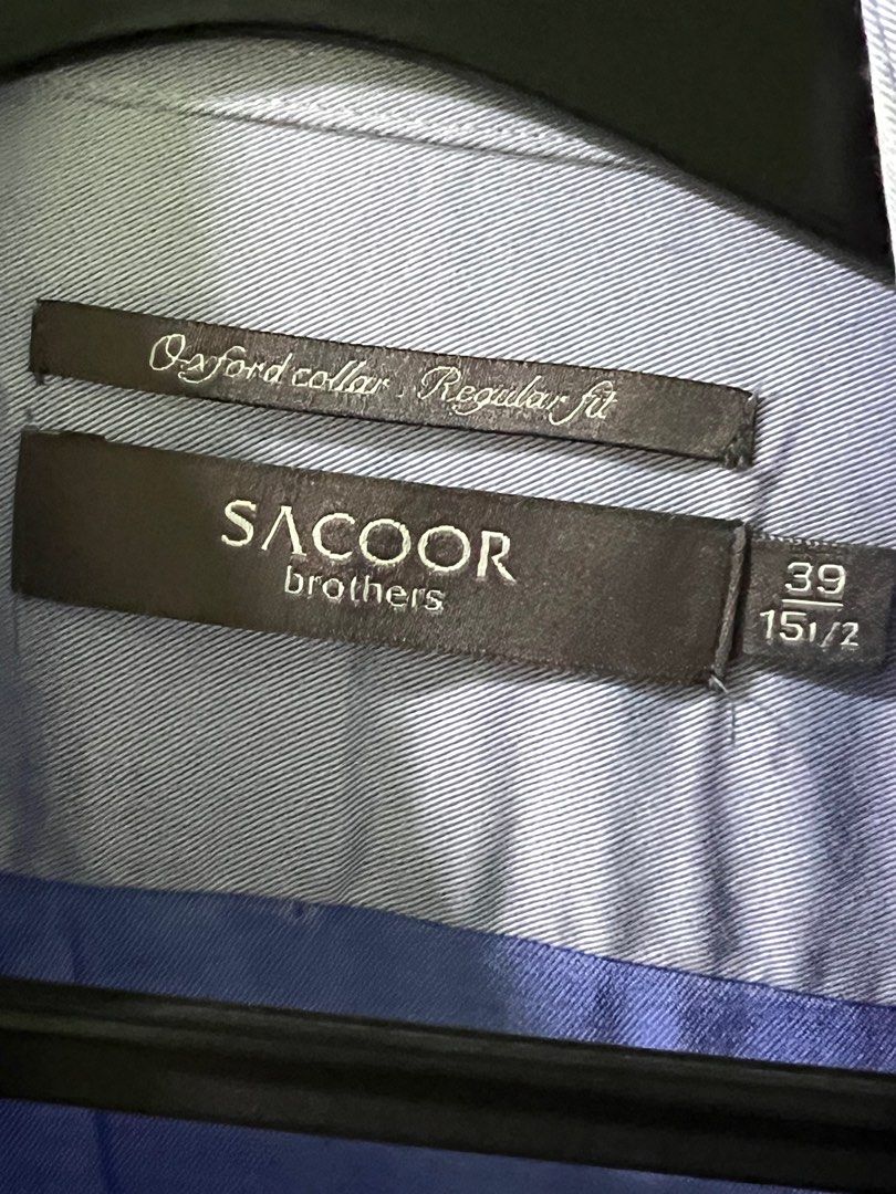 Sacoor Brother Plain Classic, Men's Fashion, Tops & Sets, Formal Shirts ...