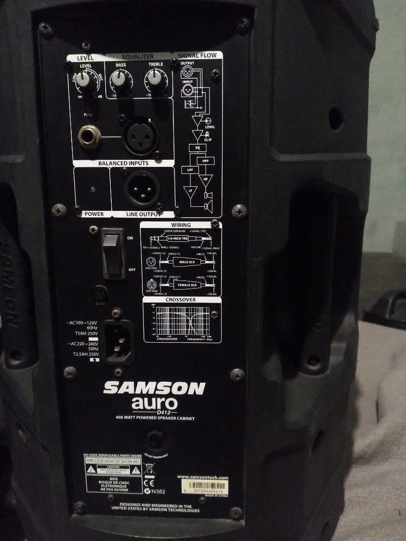 SAMSON AURO D412 15k for both speakers, Audio, Soundbars, Speakers & Amplifiers on Carousell