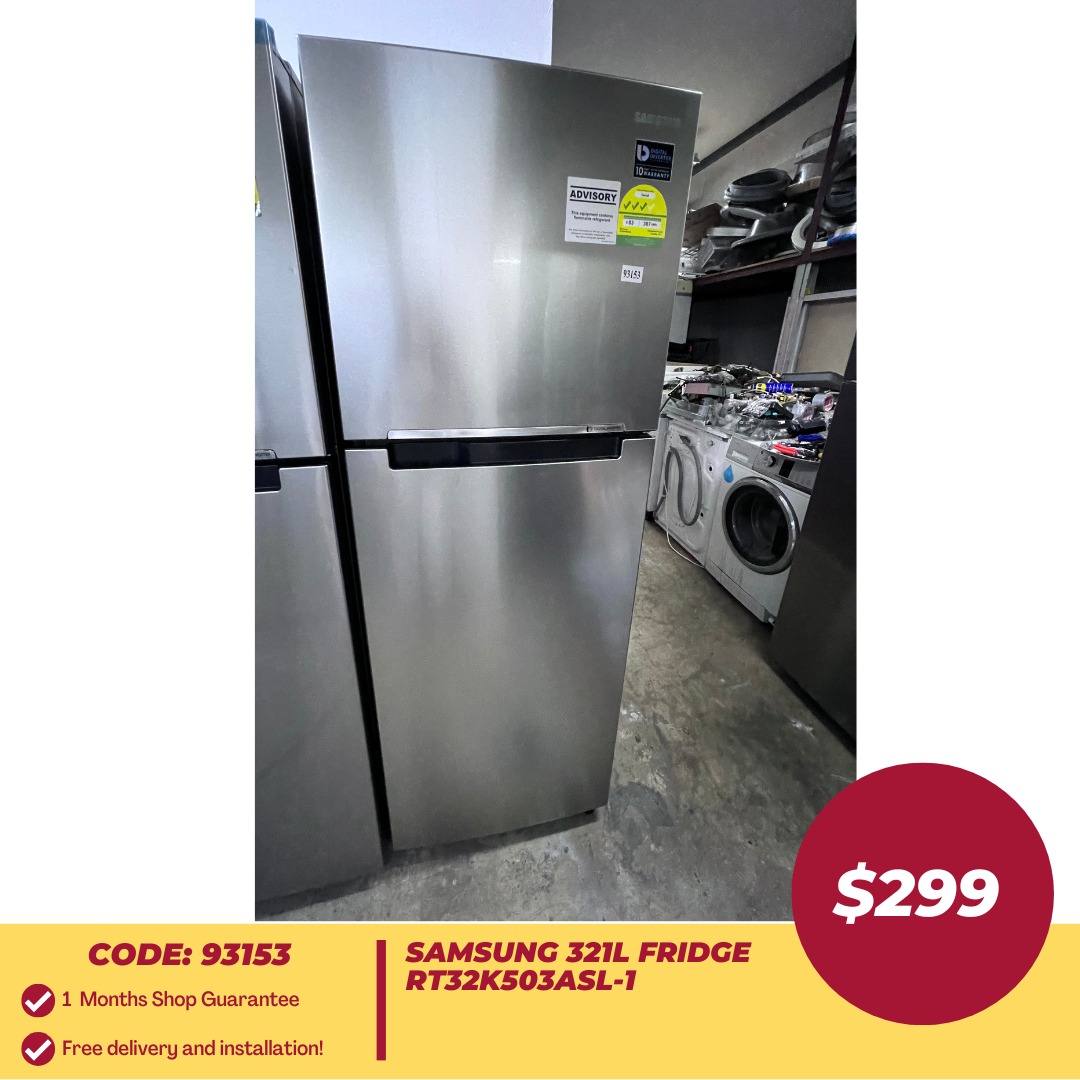SAMSUNG 321L Fridge RT32K503ASL (93153), TV & Home Appliances, Kitchen ...