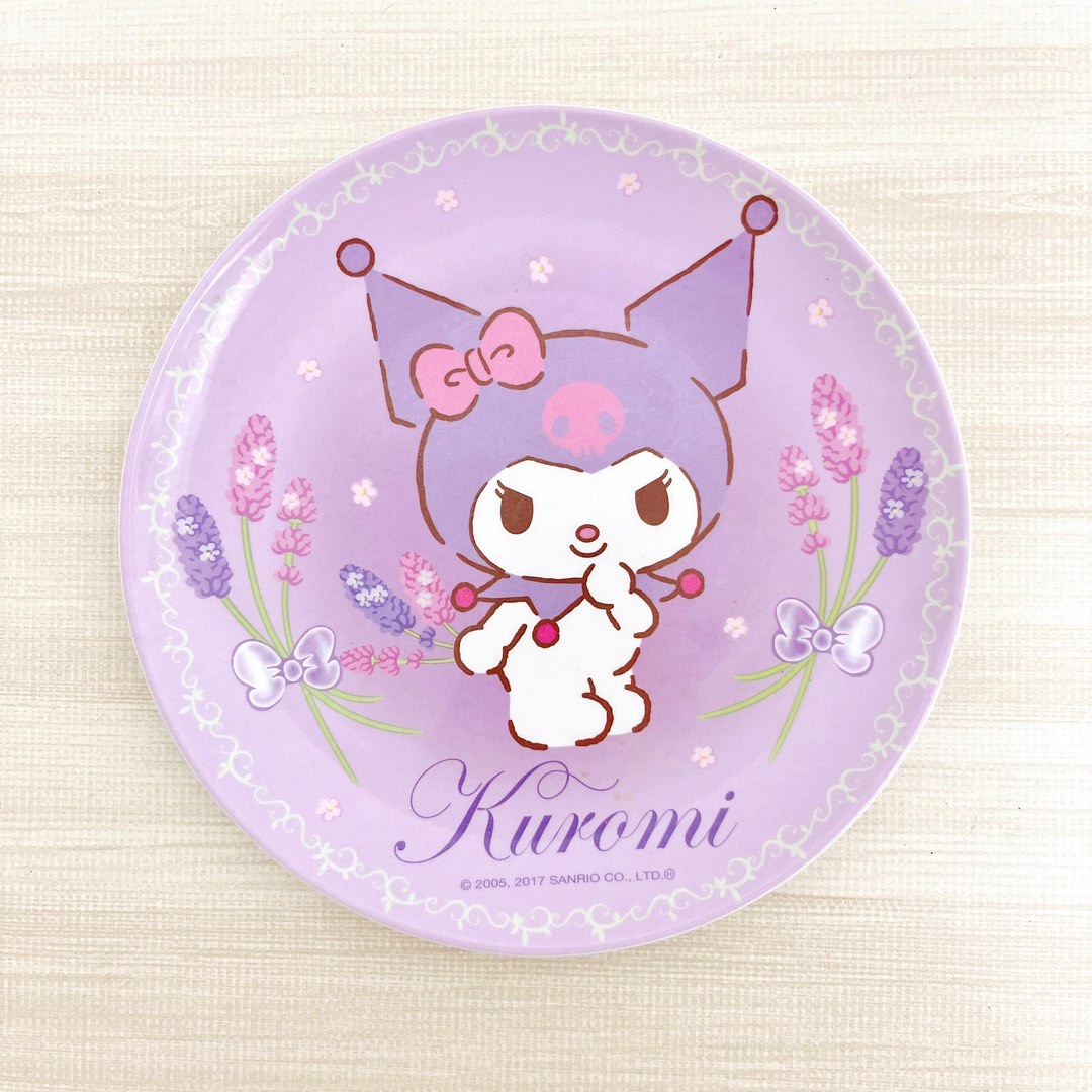 Sanrio Kuromi Melamine Tableware Plate, Furniture & Home Living ...