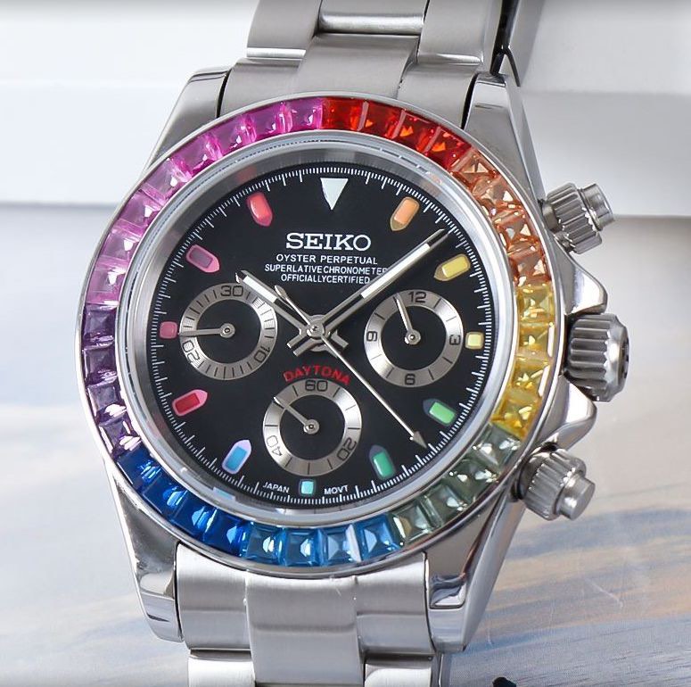 Seiko Rainbow Daytona Mod, Luxury, Watches on Carousell