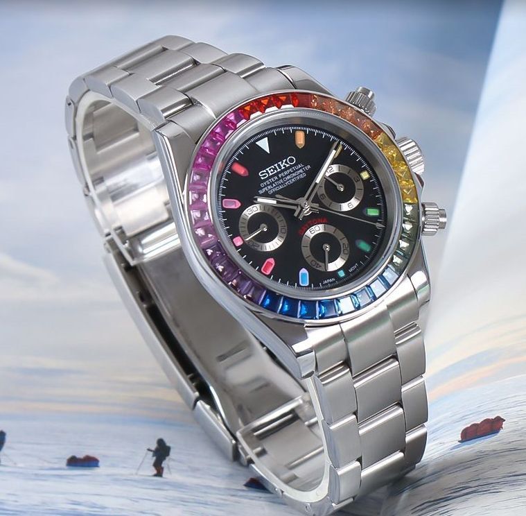 Seiko Rainbow Daytona Mod, Luxury, Watches on Carousell