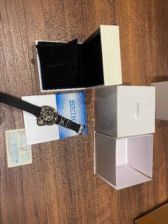 Seiko Turtles Prospex Black Gold SRPD46K1 (black gold dial/black strap ...