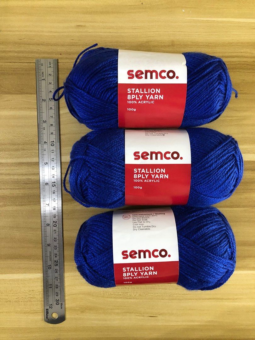 Semco yarn royal blue, Hobbies & Toys, Stationery & Craft, Craft ...