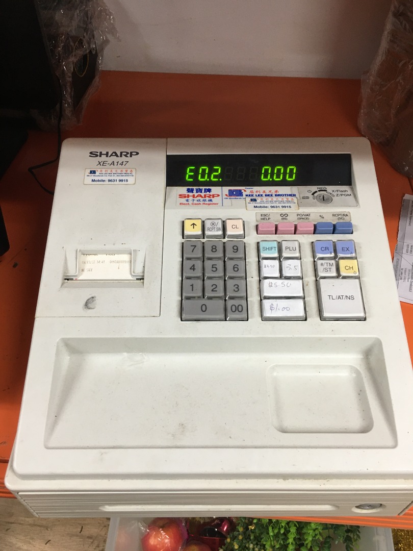 Sharp Cash Register XE-A147, Computers & Tech, Office & Business ...