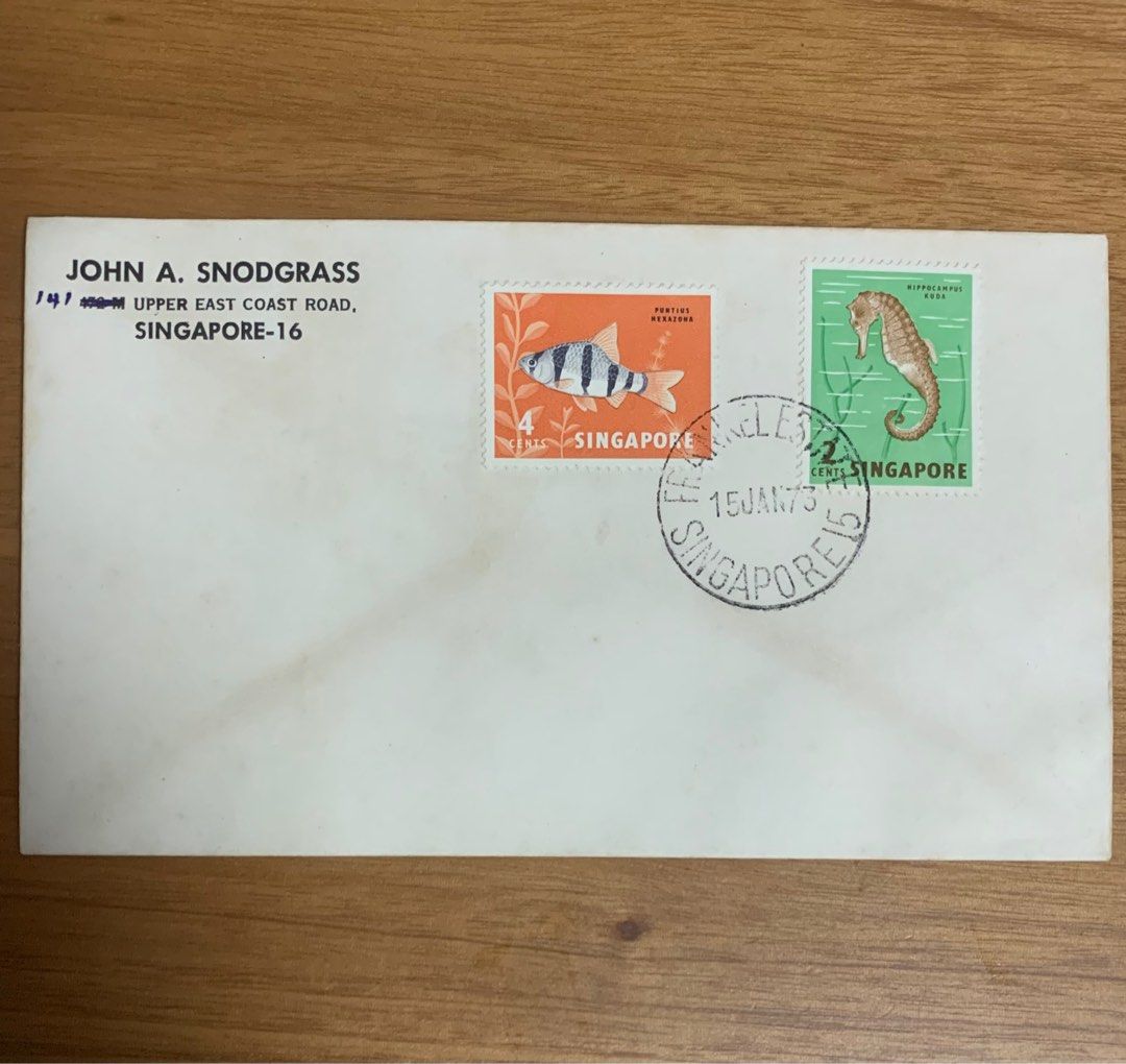 Singapore cover 1973 uncommon post office cancellation Frankel Estate ...