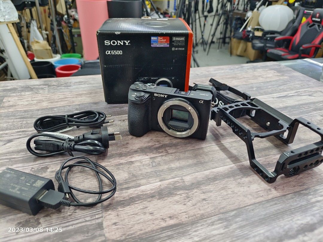 Sony A6500 Body.sc:11k only, Photography, Cameras on Carousell