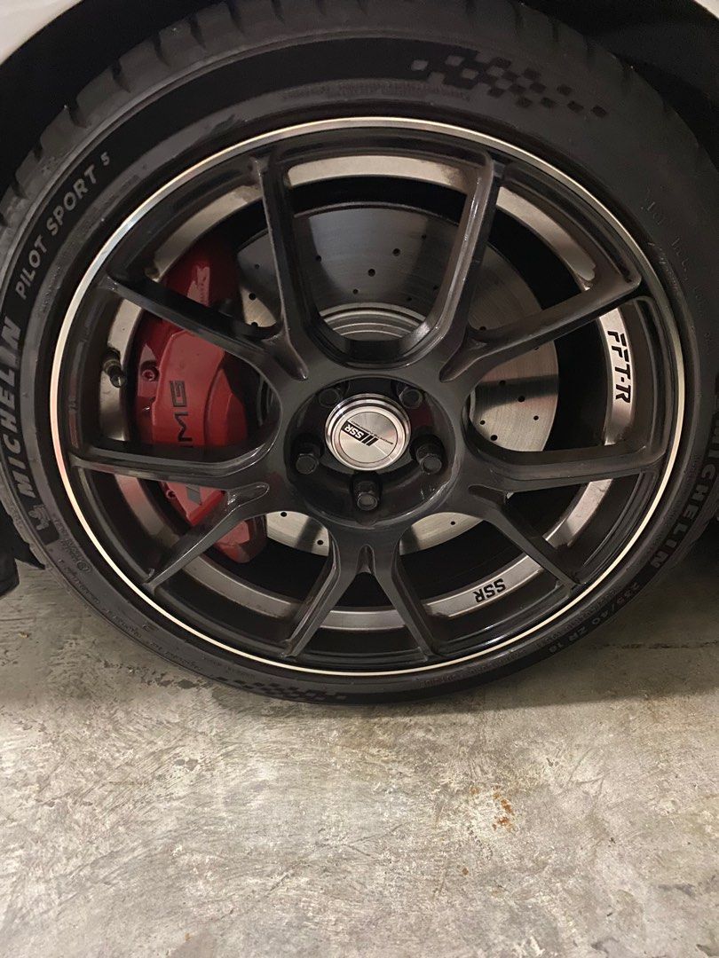SSR GTX02 5x112 18 inch rims wheels 18x8.5 ET 45, Car Accessories, Tyres & Rims on Carousell