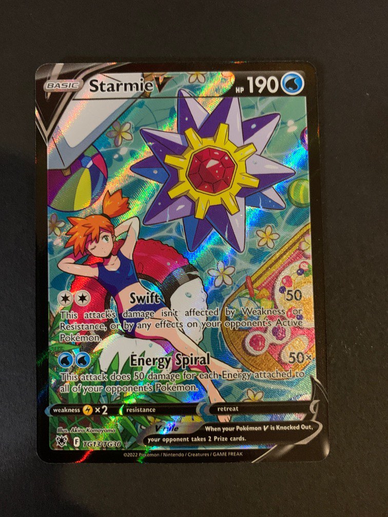 Starmie V full art TG, Hobbies & Toys, Toys & Games on Carousell
